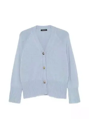 ARAGONA V-neck Ribbed-knit Cardigan