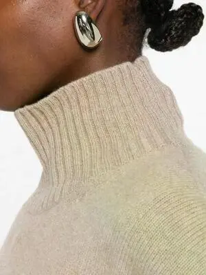 ARAGONA Turtleneck Ribbed-trim Sweater