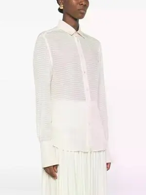 Fendi Long-sleeved Shirt With Classic Collar
