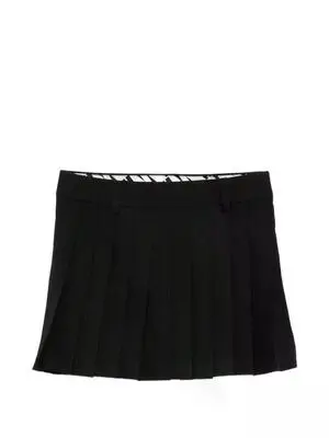 WRSTBHVR Nuria Pleated Mini Skirt - Black