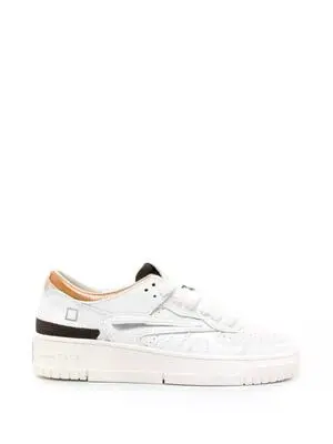D.a.t.e. Perforated Panelled Sneakers - White
