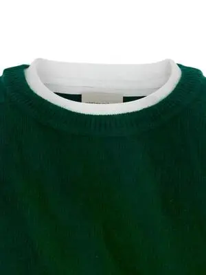 SEMICOUTURE Sarah Layered-detail Raglan-sleeve Sweater