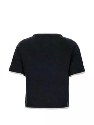 SEMICOUTURE Layered Short-sleeve Sweater