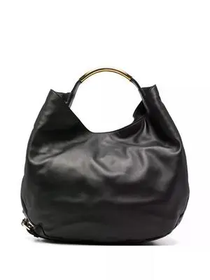Moschino Plaque Tote Bag - Black