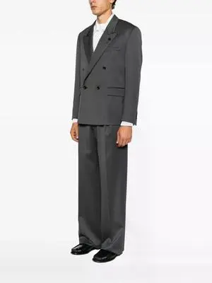 LARDINI Double-breasted Peak-lapel Blazer