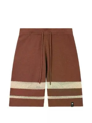Palm Angels Palm Type Loose-knit Shorts