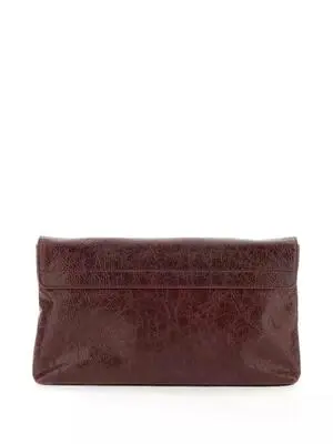 Balenciaga Le City Clutch In Berry - Red