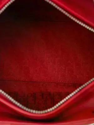 Dior Lambskin Cannage Lady Satchel - Red