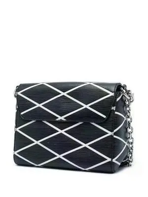 LOUIS VUITTON 2015 Epi Malletage Twist Crossbody Bag - Black