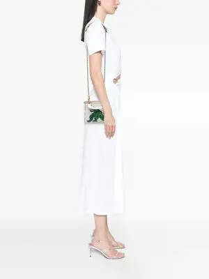 Dior 2017 Limited Edition Niki De Saint Phalle Mini Calfskin Dragon Lady Satchel - White