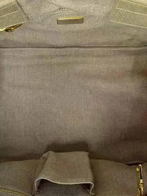Prada Printed Canvas Canapa Tote Satchel - Orange