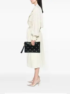 Gucci Calfskin Bee Star Clutch Bag