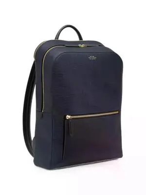 Smythson Zip-around Leather Backpack