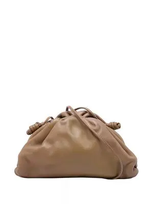 Bottega Veneta 2012-2026 Lambskin The Mini Pouch Crossbody Bag - Brown
