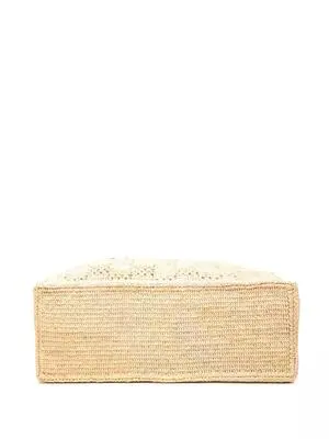 LOUIS VUITTON Raffia Shopper Mm Tote Bag
