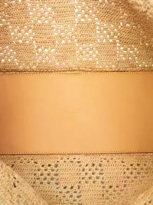 LOUIS VUITTON Raffia Shopper Mm Tote Bag