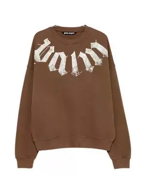 Palm Angels Big Neck Logo Printed Sweatshirt