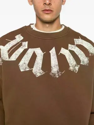 Palm Angels Big Neck Logo Printed Sweatshirt