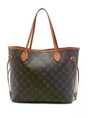 LOUIS VUITTON 2018 Monogram Neverfull Mm Tote Bag - Brown