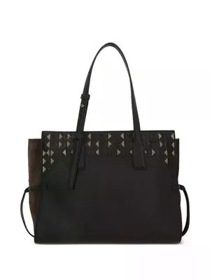 SERAPIAN Medium Mosaico Panelled Tote Bag - Black