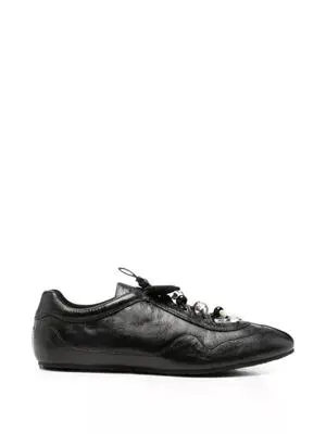 Cecilie Bahnsen Blaise Embellished Leather Sneakers