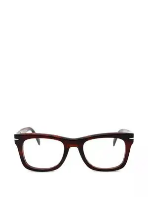 DB EYEWEAR BY DAVID BECKHAM Square Frame Glasses - Brown