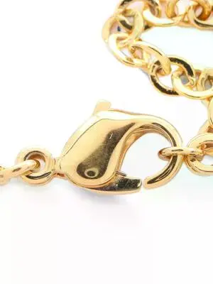 Dior Tone Logo Heart Pendant Necklace