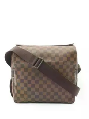 LOUIS VUITTON 2009 Naviglio Damier Ebene Shoulder Bag - Brown
