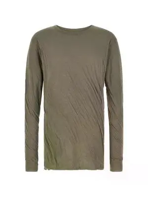 Rick Owens Jumbo Double Ls T In Drk Pearl Unstable Cotton