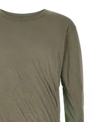 Rick Owens Jumbo Double Ls T In Drk Pearl Unstable Cotton