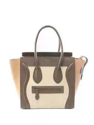 Celine Micro Luggage Tote Bag - Neutrals