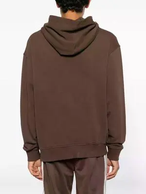 Palm Angels Neck Logo Printed Hoodie