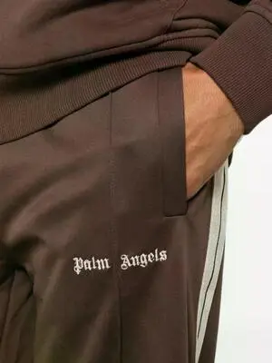 Palm Angels Embroidered-logo Side-stripe Track Pants