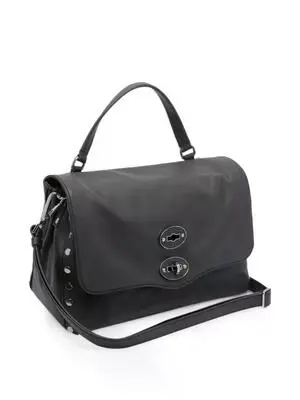 ZANELLATO Small Postina Studded Leather Tote Bag