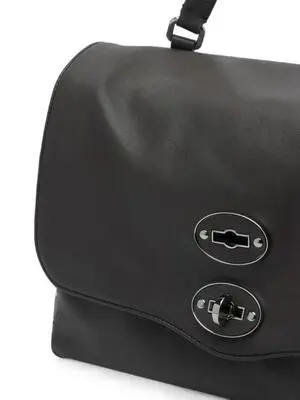 ZANELLATO Small Postina Studded Leather Tote Bag