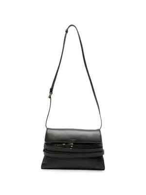 Moschino Buckle Detail Cross Body Bag - Black