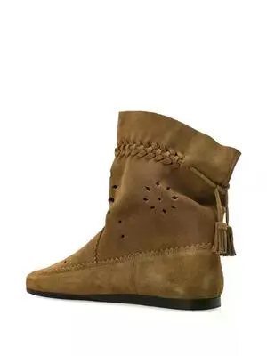 Isabel Marant Étoile Woosta Braided Tassel Ankle Boots