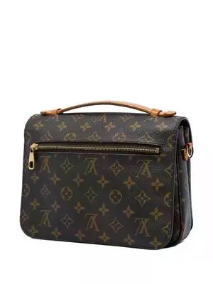 LOUIS VUITTON 2017 Monogram Pochette Metis Satchel - Brown