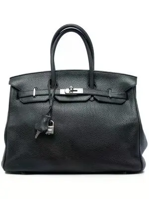 Hermès 2011 Togo Birkin Retourne 35 Handbag - Black