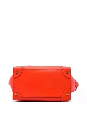 Celine Mini Luggage Tote Bag In Smooth Calfskin - Orange