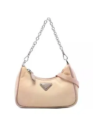 Prada 2013-2026 Mini Tessuto Re Edition 2005 Satchel - Neutrals