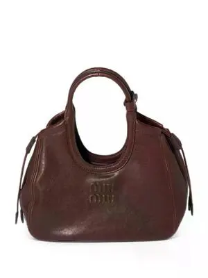 Miu Miu Ivy Nappa Leather Tote Bag