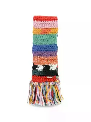 Dsquared2 Crochet-knit Fringed Scarf