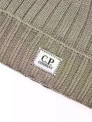 C.P. COMPANY Logo Patch Beanie Hat