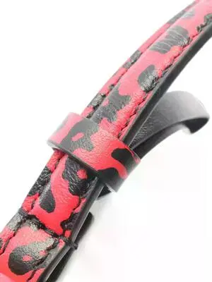 Dior 2010s Cd Logo Leopard-print Belt