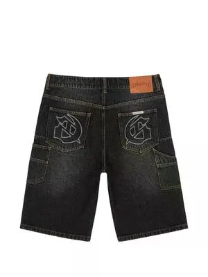GODSPEED Twin-panel Denim Shorts - Black