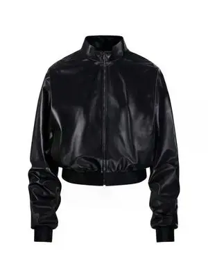 Gucci Zip-up Leather Jacket - Black
