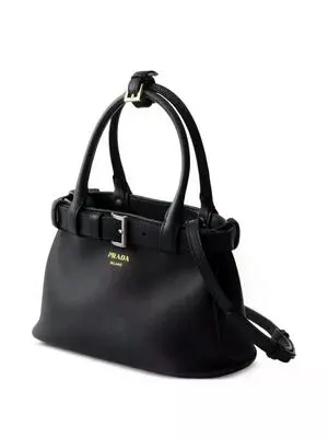 Prada Buckle Small Leather Bag With Belt