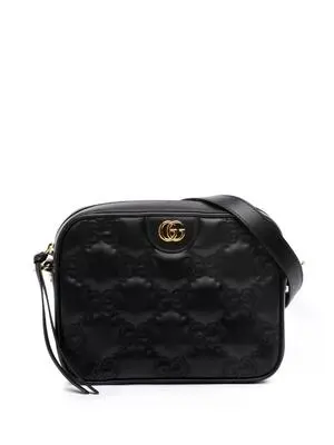 Gucci 2016-2026 Small Gg Matelasse Calfskin Crossbody Bag - Black