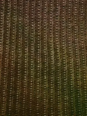 Avant Toi Ribbed-knit Distressed-effect Scarf - Brown